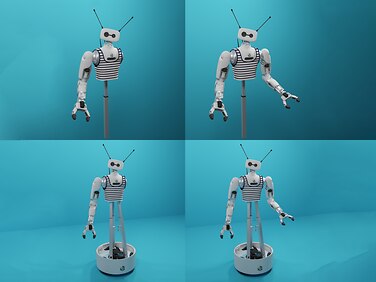 The various kits available for Reachy.